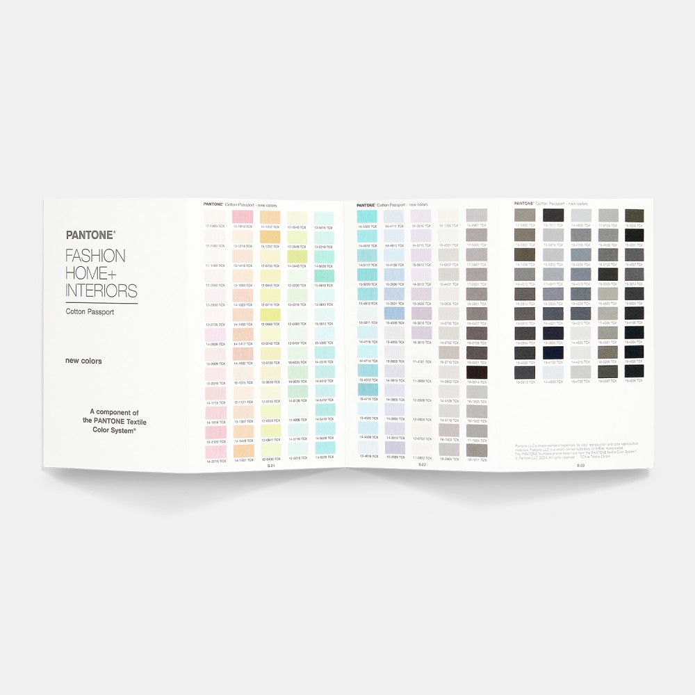 Pantone Fashion Home Interiors Pantone Cotton Passport Dualities ...
