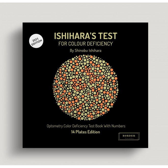 Ishihara test chart books for color deficiency 38 plates with manual