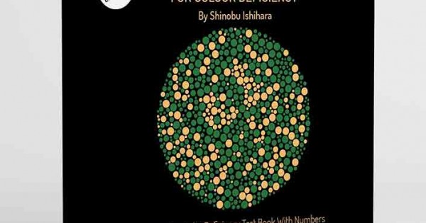 Ishihara test chart books for color deficiency 38 plates with manual